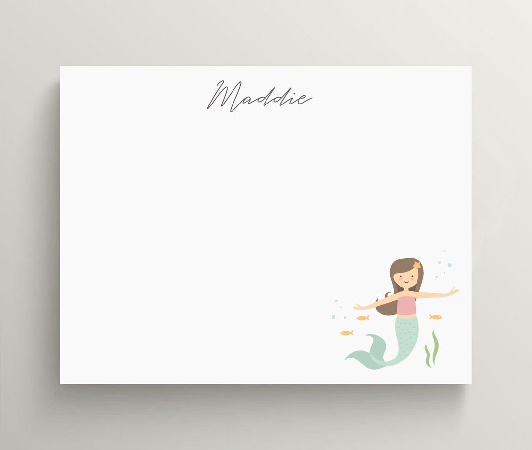 Personalized Stationery Set | Under the Sea Stationery | Mermaid ...