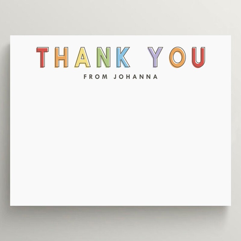 Thank You Stationery - Etsy