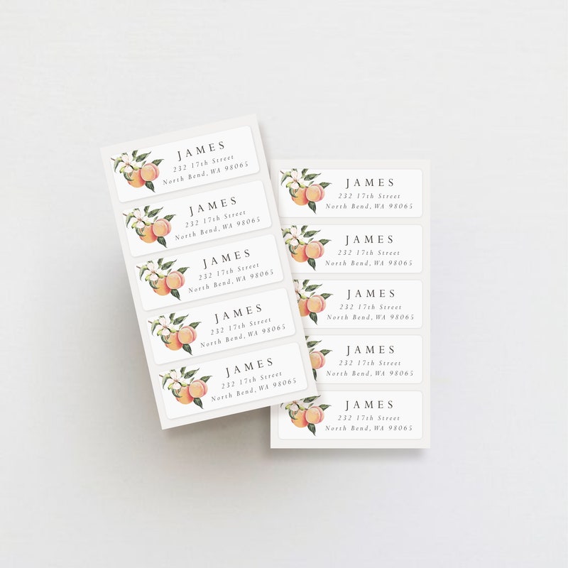 Peach Labels - Etsy