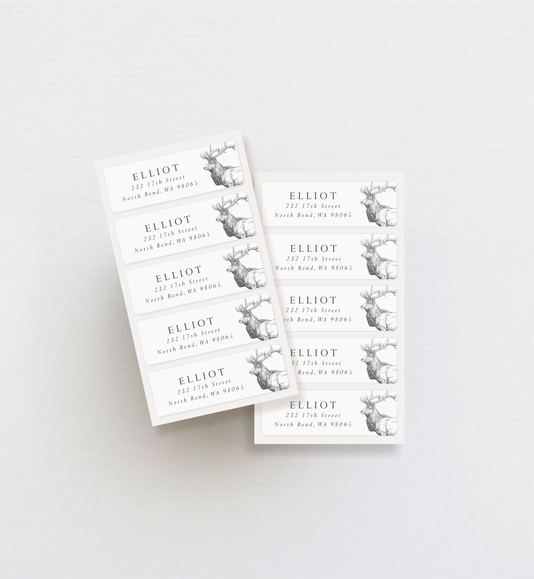 Set of 30 Address Labels | Weatherproof Labels | Return Address ...