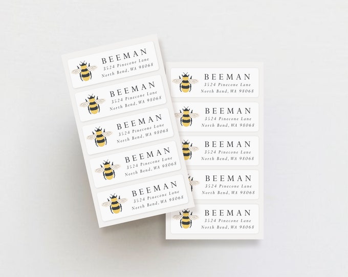 Set of 30 Address Labels | Weatherproof Labels | Return Address ...