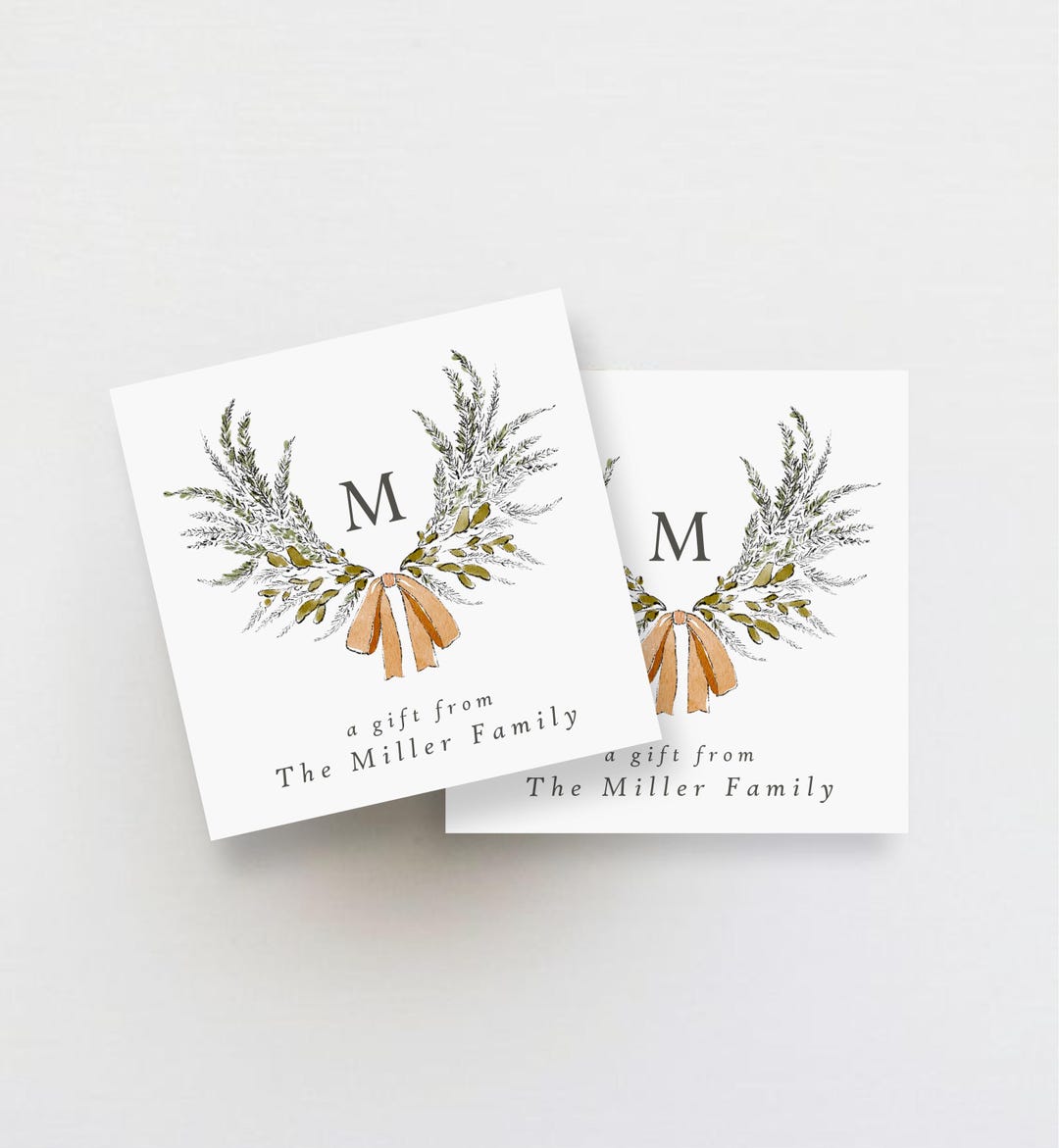 Custom Gift Labels Gift Stickers Custom Gift Label Holiday Label ...