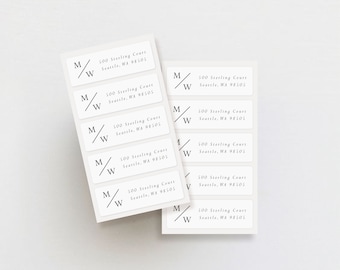 Set of 30 Address Labels Weatherproof Labels Return Address Stickers ...