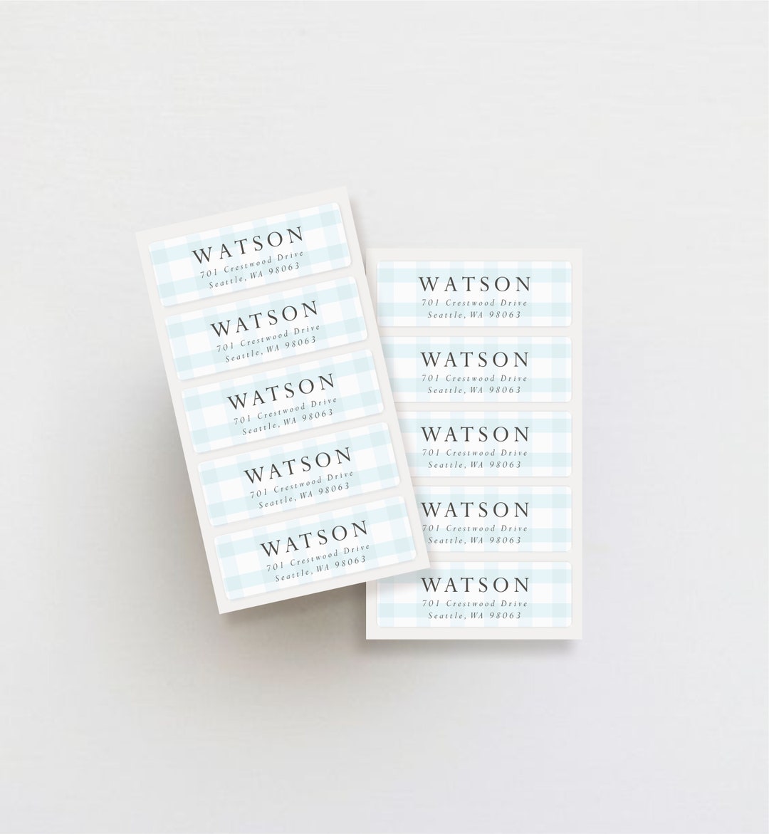 Set of 30 Address Labels | Weatherproof Labels | Return Address ...