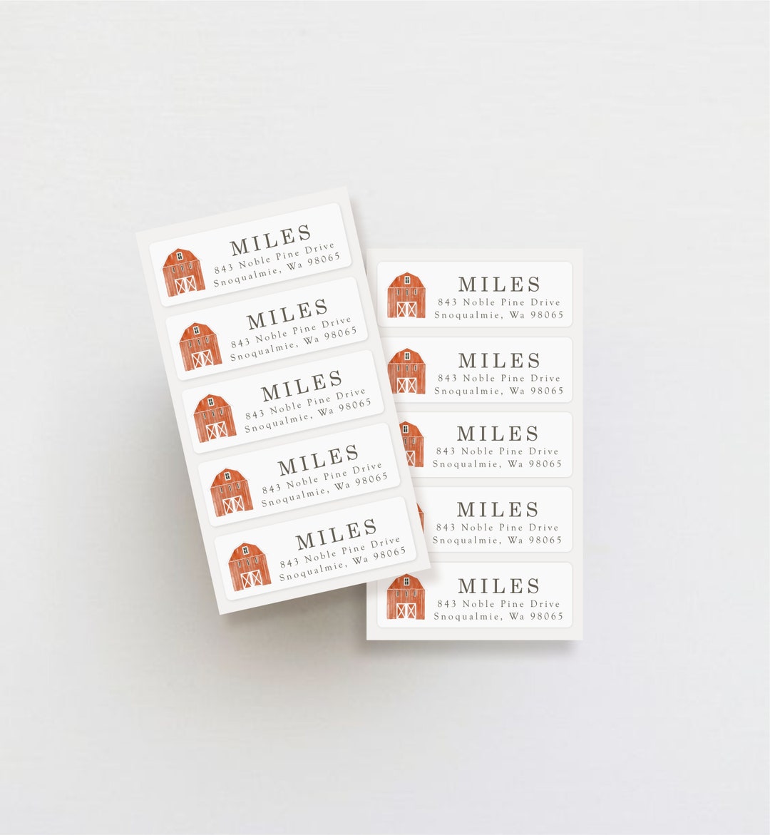 Set of 30 Address Labels | Weatherproof Labels | Return Address ...