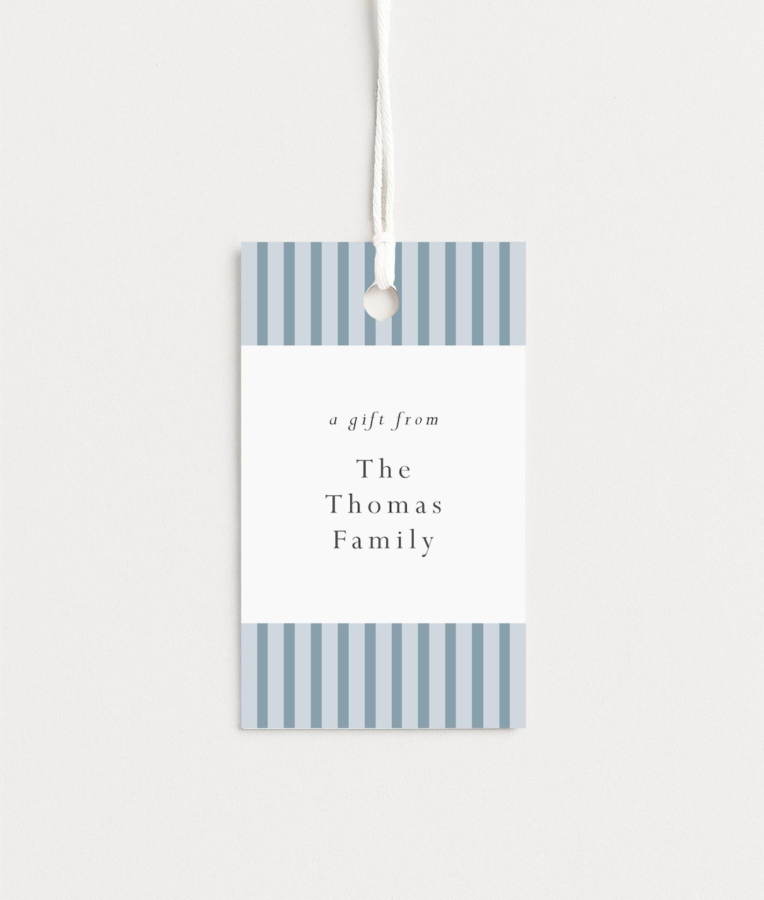 Personalized Pinstripe Border Gift Tags: Set of 10 - Etsy