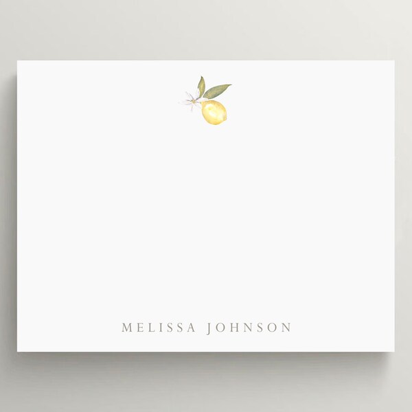Lemon Note Card - Etsy