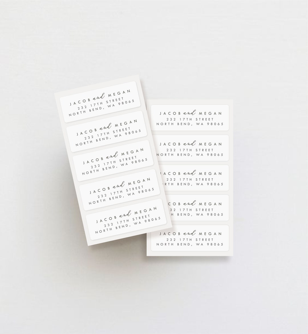 Set of 30 Address Labels | Weatherproof Labels | Return Address ...