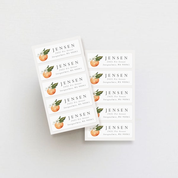 Orange Labels - Etsy