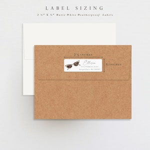 Set of 30 Address Labels | Weatherproof Labels | Return Address ...