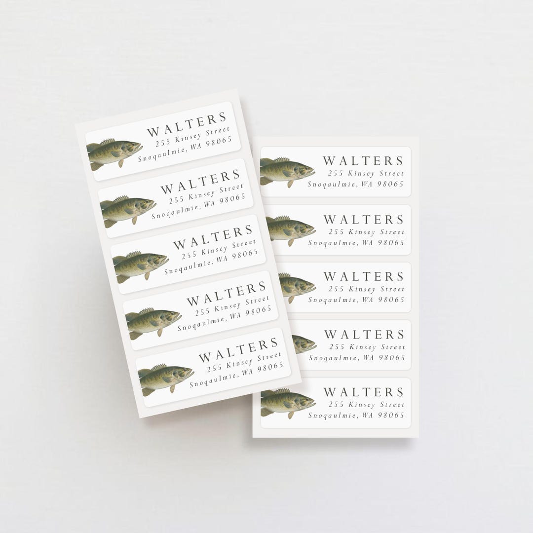 Set of 30 Address Labels | Weatherproof Labels | Return Address ...