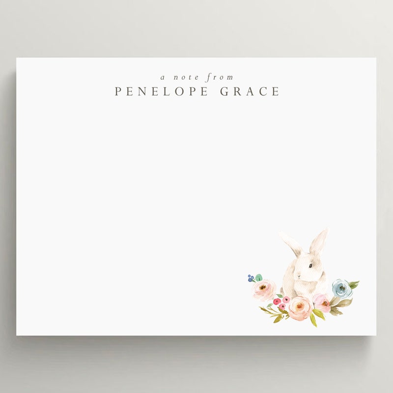 Bunny Note Cards - Etsy