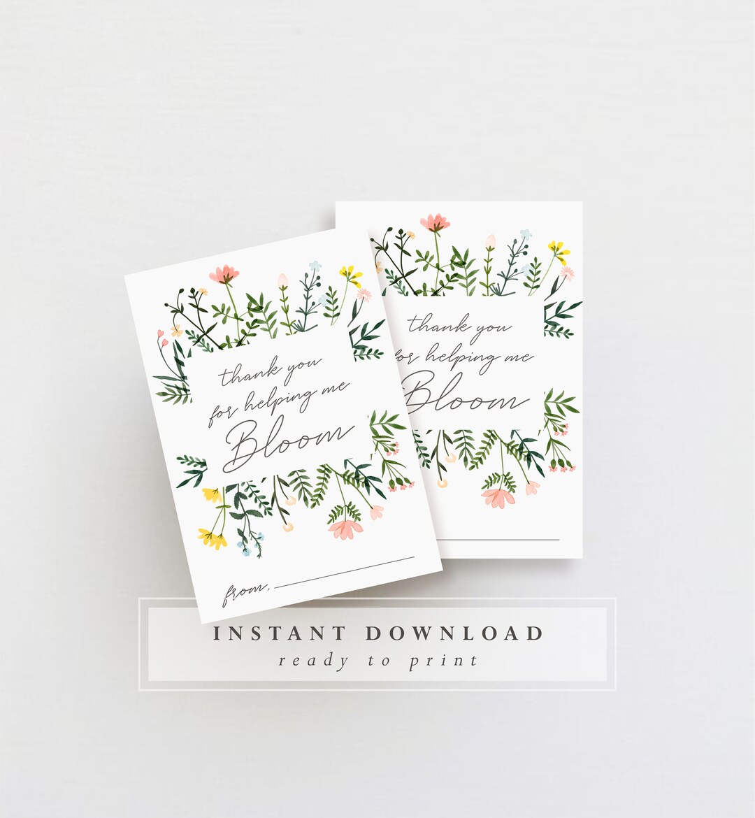 Thank You for Helping Me Bloom Tag, Teacher Appreciation, Teacher ...