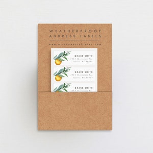 Set of 30 Address Labels | Weatherproof Labels | Return Address ...