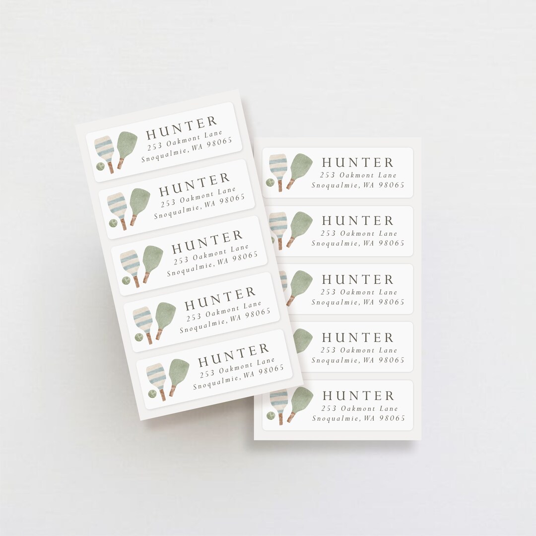 Set of 30 Address Labels | Weatherproof Labels | Return Address ...