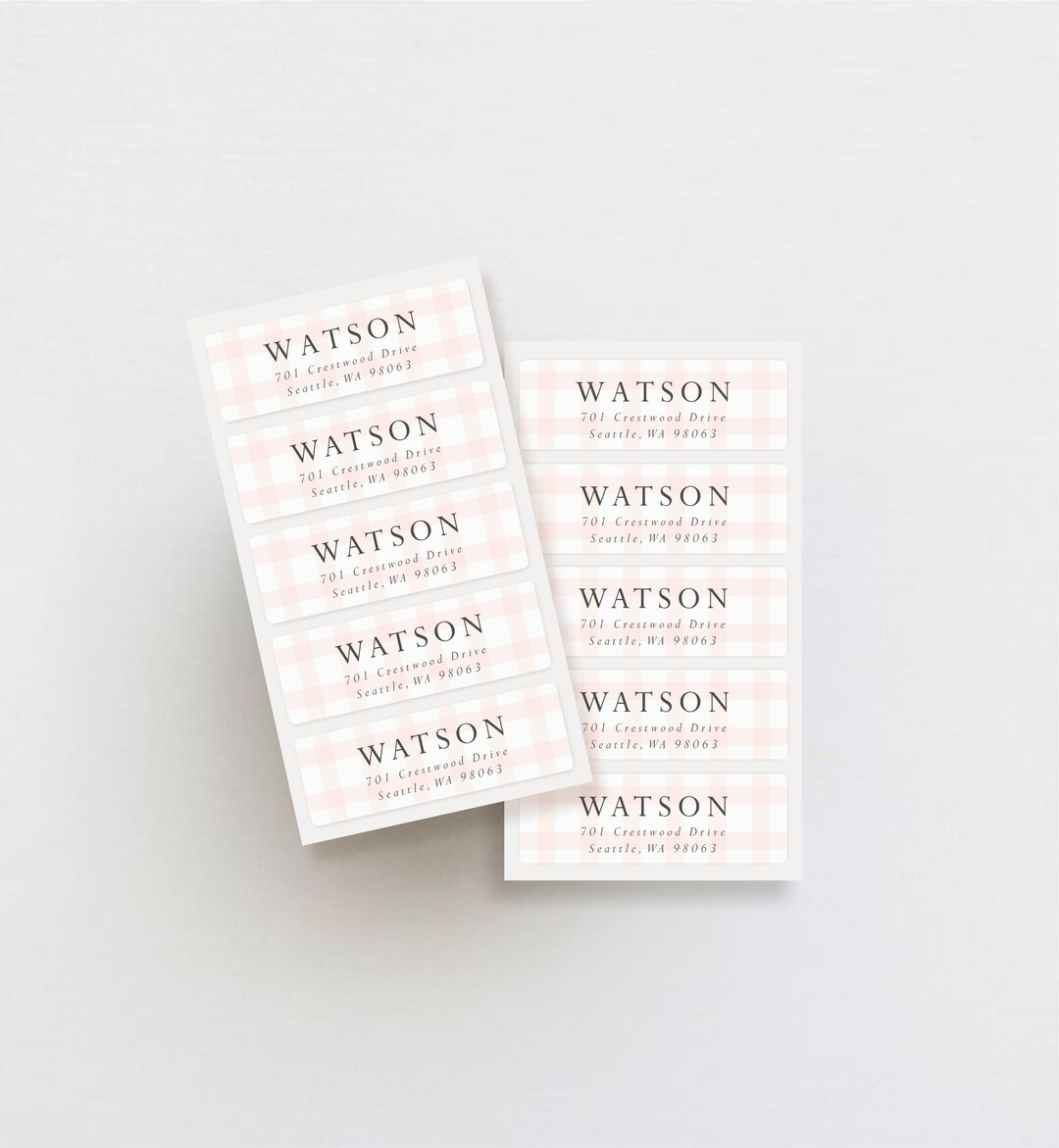 Set of 30 Address Labels | Weatherproof Labels | Return Address ...