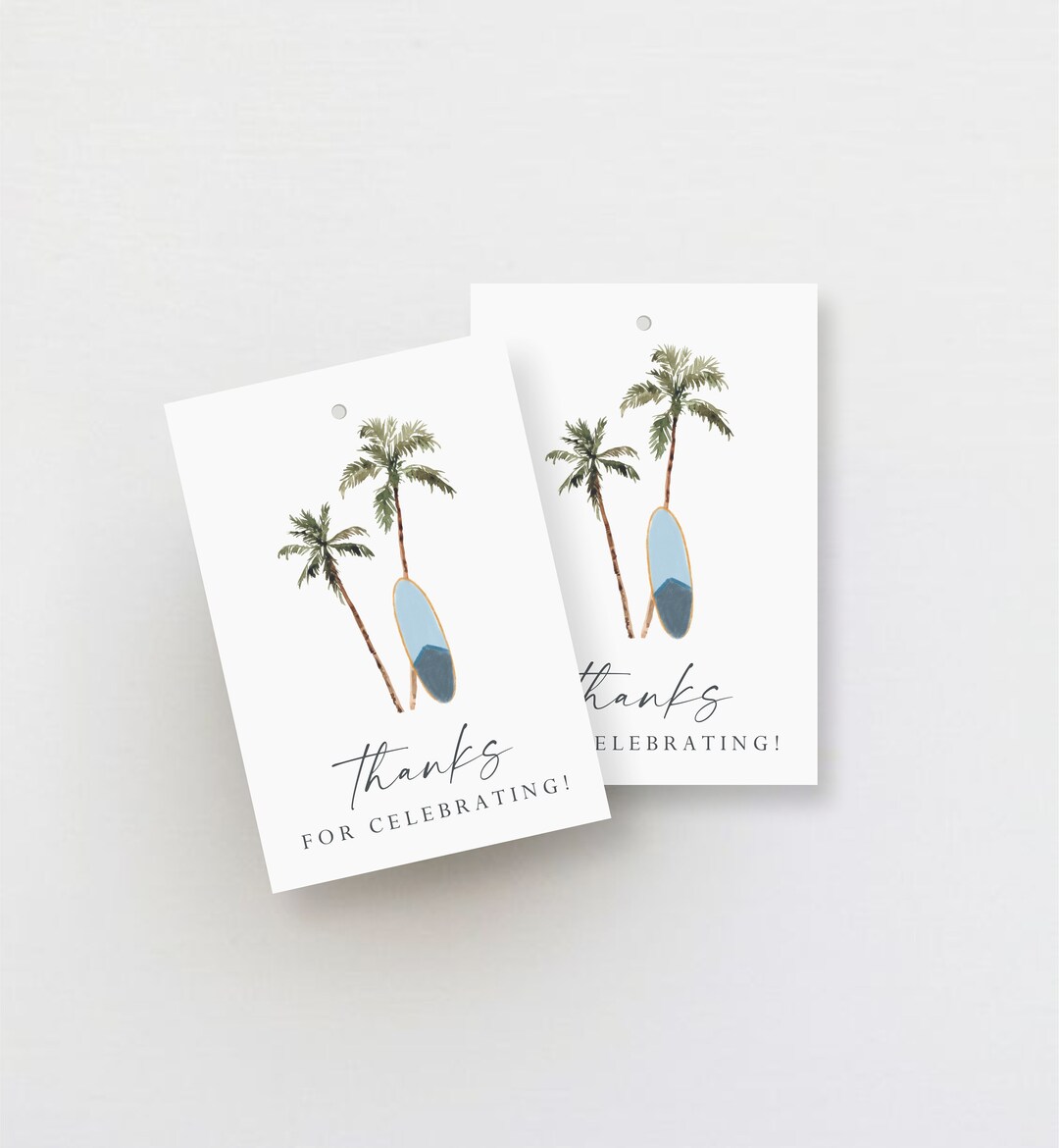 Personalized Gift Tag Custom Tag Surfboard Surf Party Tag Birthday Gift ...