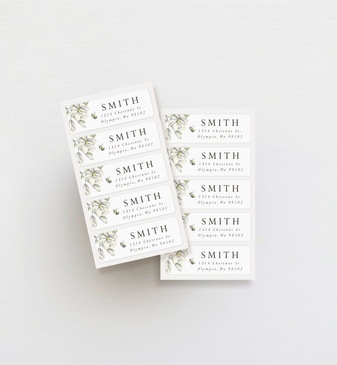 Set of 30 Address Labels | Weatherproof Labels | Return Address ...