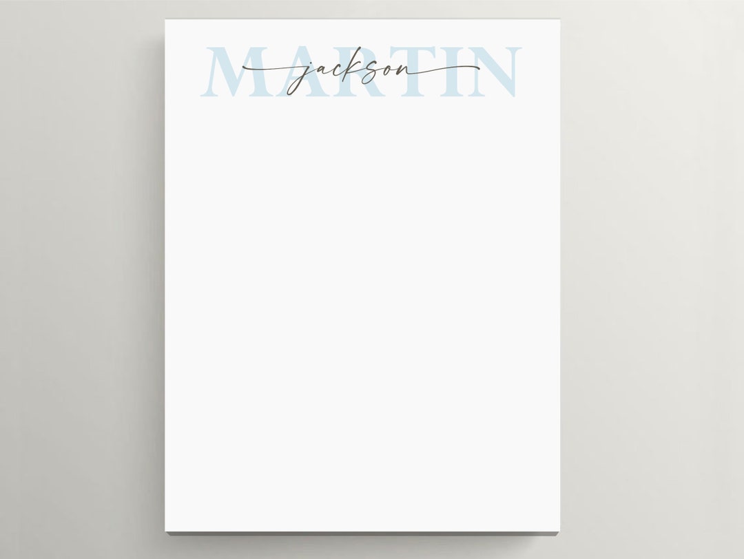 Personalized Notepad | Professional Notepad | Minimalist Design ...