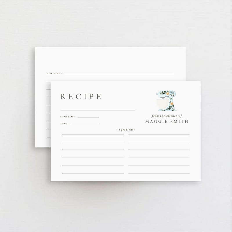 Custom Double Recipe Box - Etsy