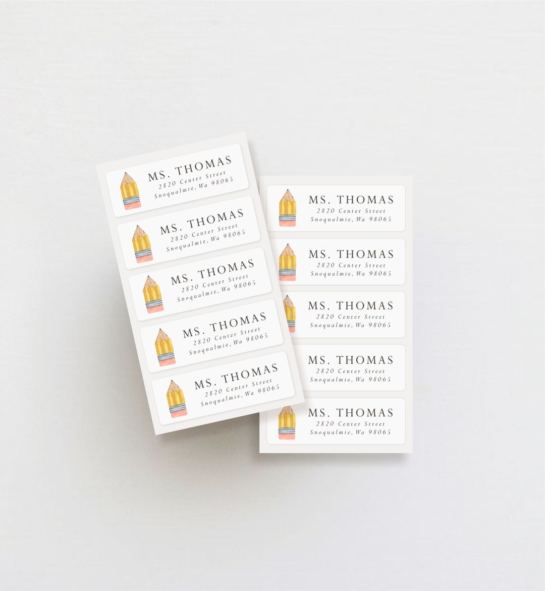 Set of 30 Address Labels | Weatherproof Labels | Return Address ...