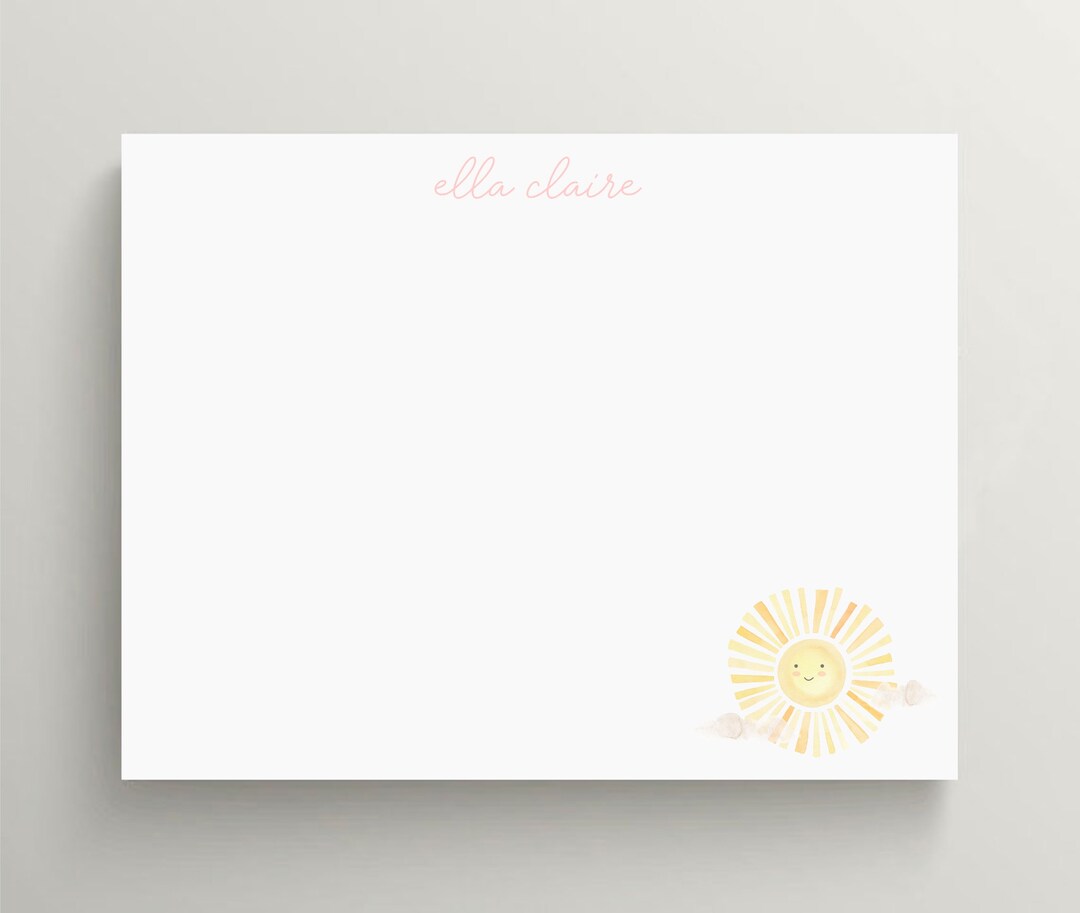 Personalized Stationery Set | Little Sunshine Stationery | Sun | Here ...