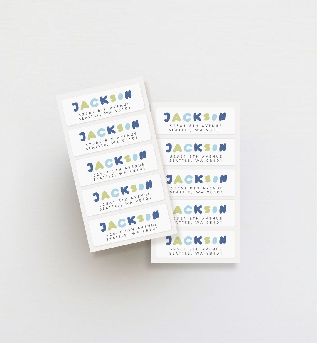 Set of 30 Address Labels | Weatherproof Labels | Return Address ...