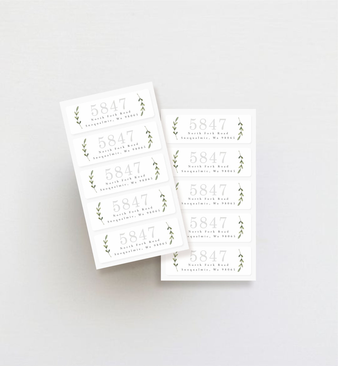 Set of 30 Address Labels | Weatherproof Labels | Return Address ...