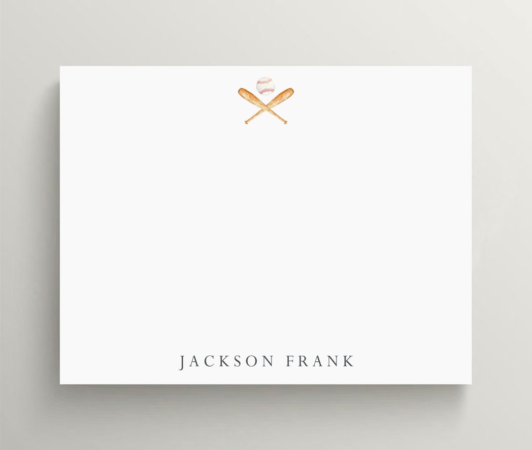 Personalized Stationery Set | Baseball Stationery | Sports Stationery ...