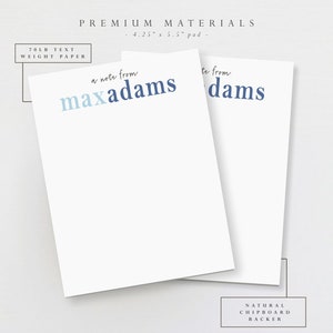 Personalized Notepad | Custom Notepad | Minimalist Note Pad | Cute Kids ...