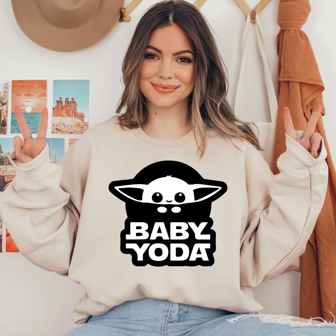 Smiling Grogu SVG, Baby Yoda SVG, Baby Yoda, Grogu Sticker File, Grogu ...