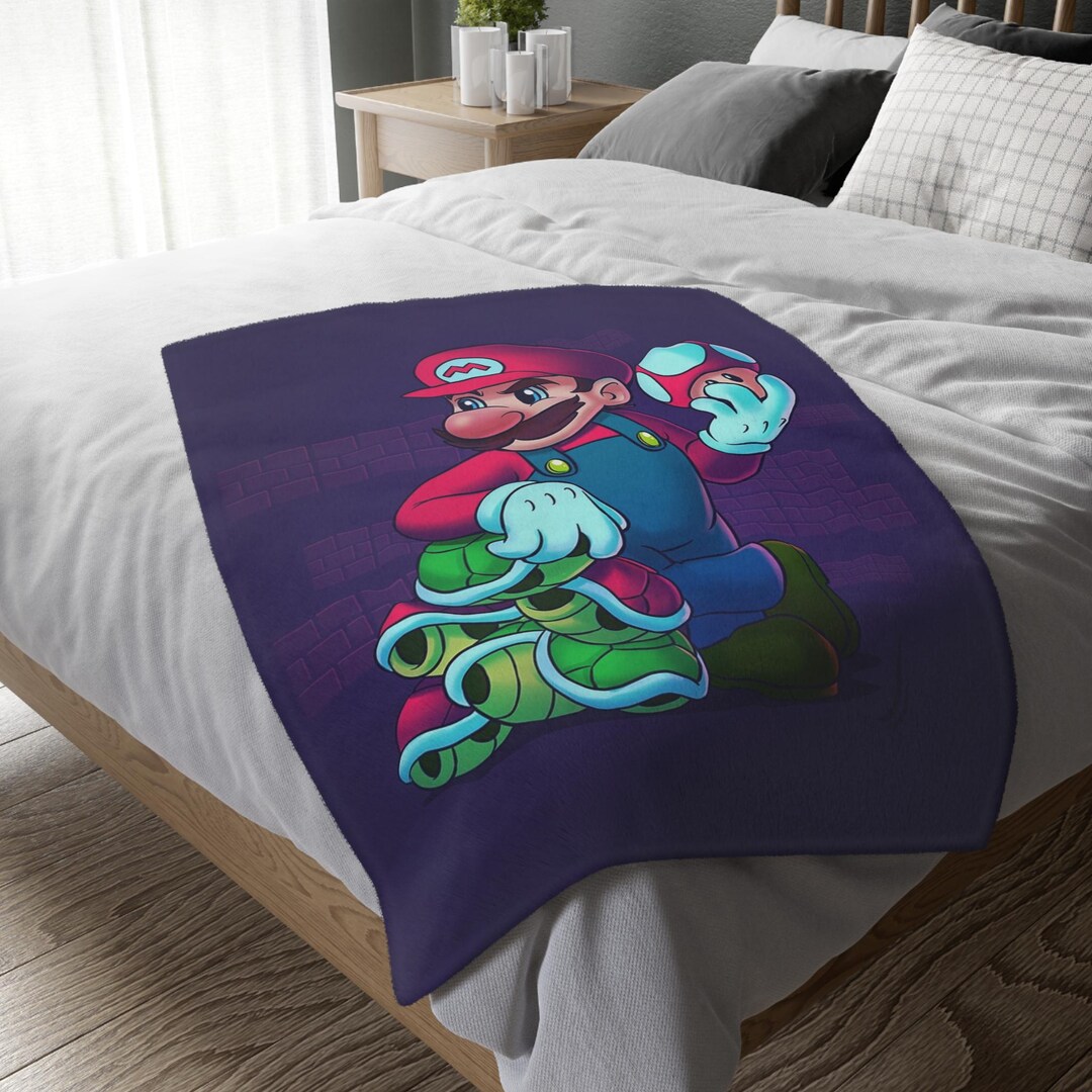 The Super Mario Blanket,personalized Blanket, Special Blanket, Adult ...
