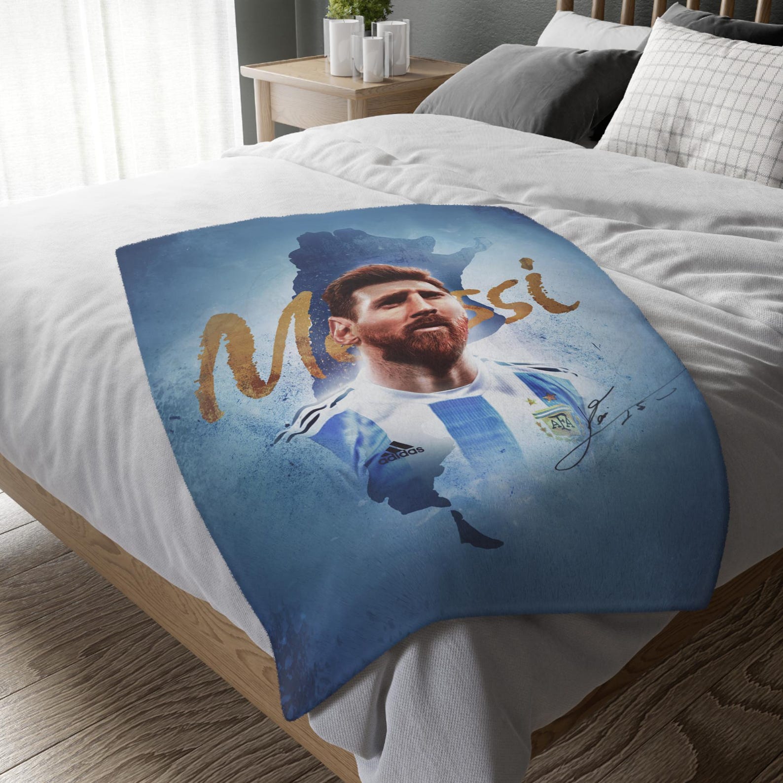 Lionel Messi Blanket,personalized Blanket, Special Blanket, Adult and ...