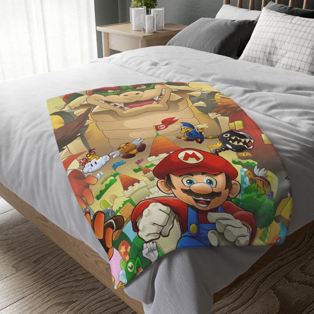 The Super Mario Bros Blanket,personalized Blanket, Special Blanket ...