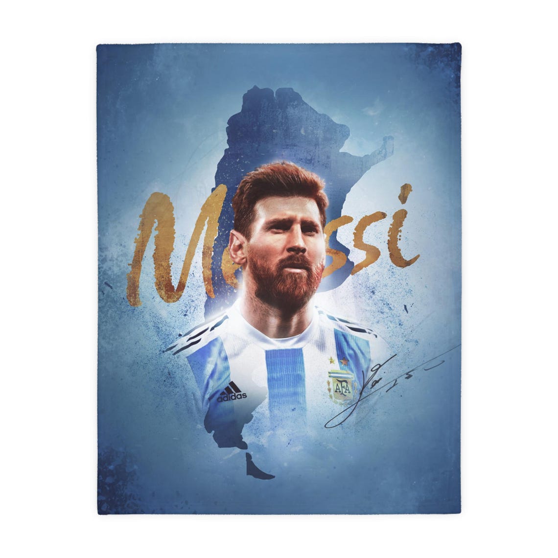 Lionel Messi Blanket,personalized Blanket, Special Blanket, Adult and ...