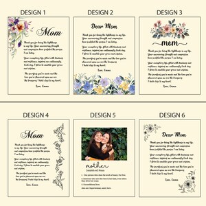 Customized Hand-written Letter Night Light - Gift for Mom - Mother's ...