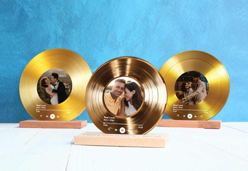 Personalized Vinyl Record With Photo, Custom Plaque, Vinyl Record ...