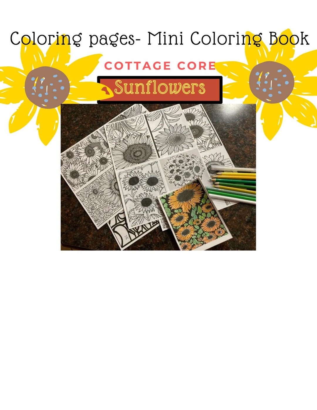 Mini Coloring Book | Digital Download | Fall Autumn Mini Coloring Book ...