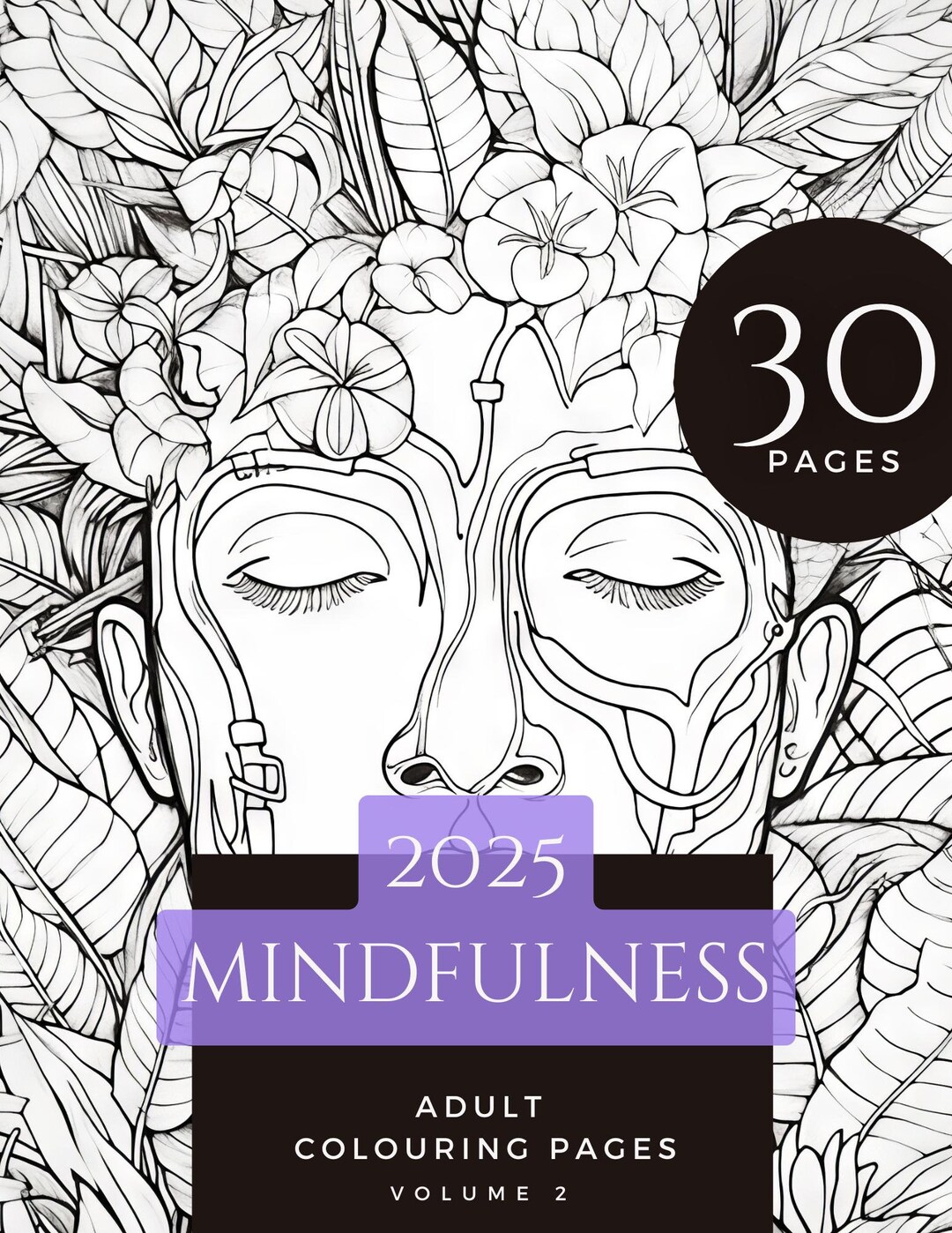 2025 Mindfulness V2 - Adult Colouring Pages - Awake Align Activate - Etsy