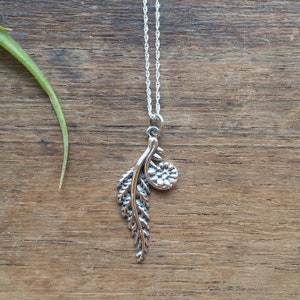 Fiddlehead Fern Necklace. Sterling Silver. Fern Jewelry. Rustic Fern ...