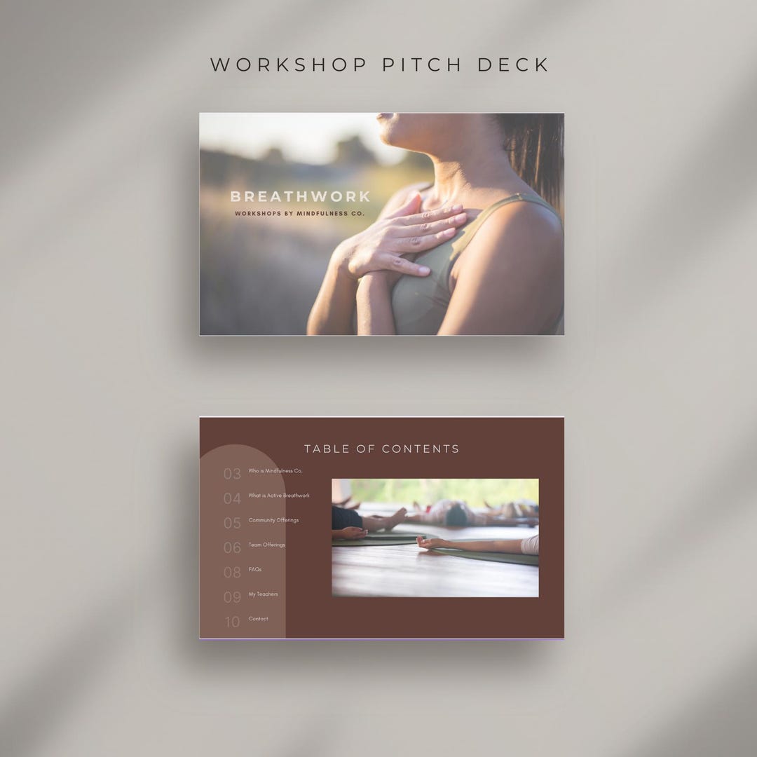 Pitch Deck, Presentation, Yoga, Breathwork, Facilitator, Workshop ...