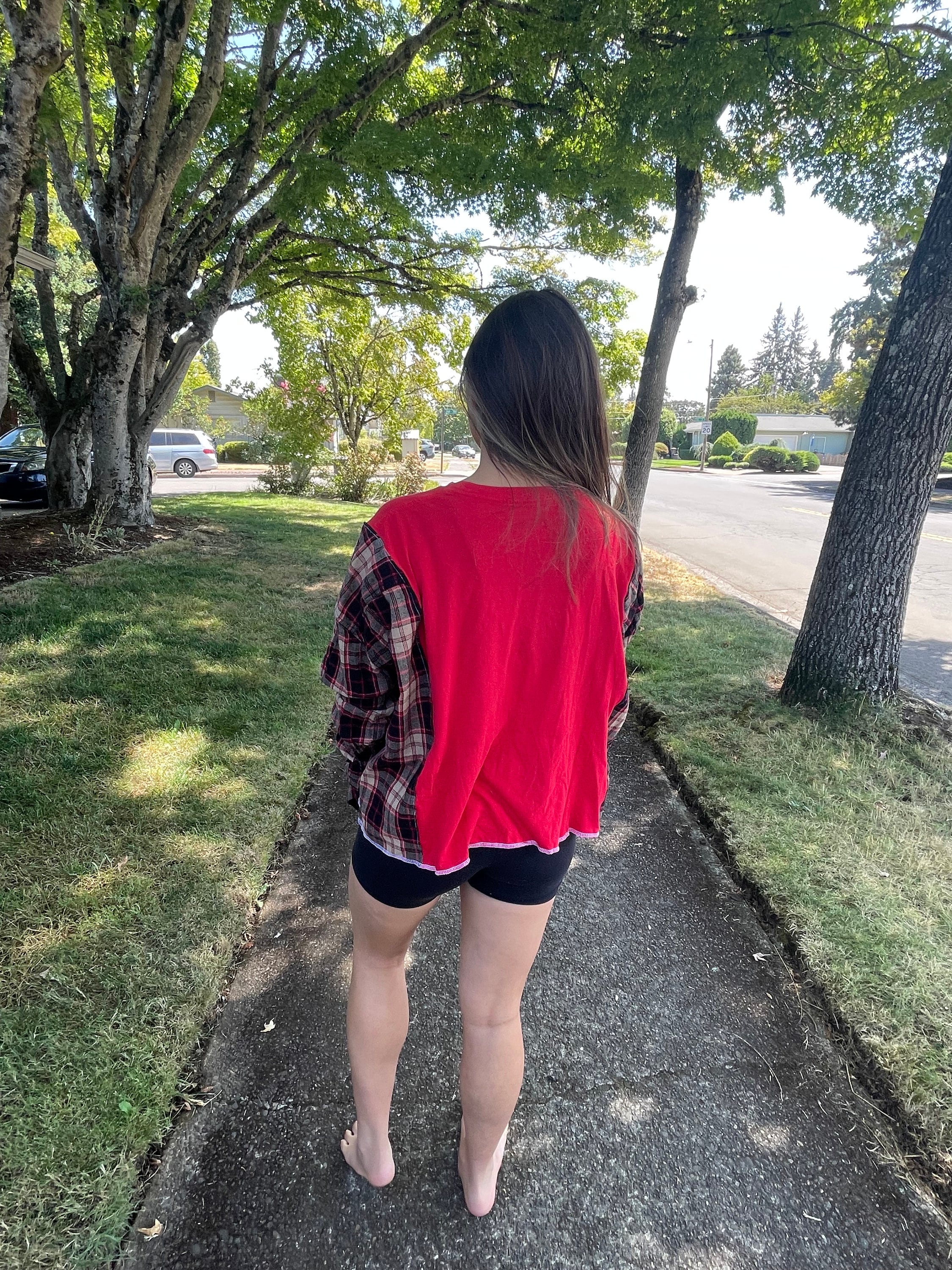 Sriracha Hot Chili Sauce Graphic Repurposed/reworked Flannel Shirt - Etsy