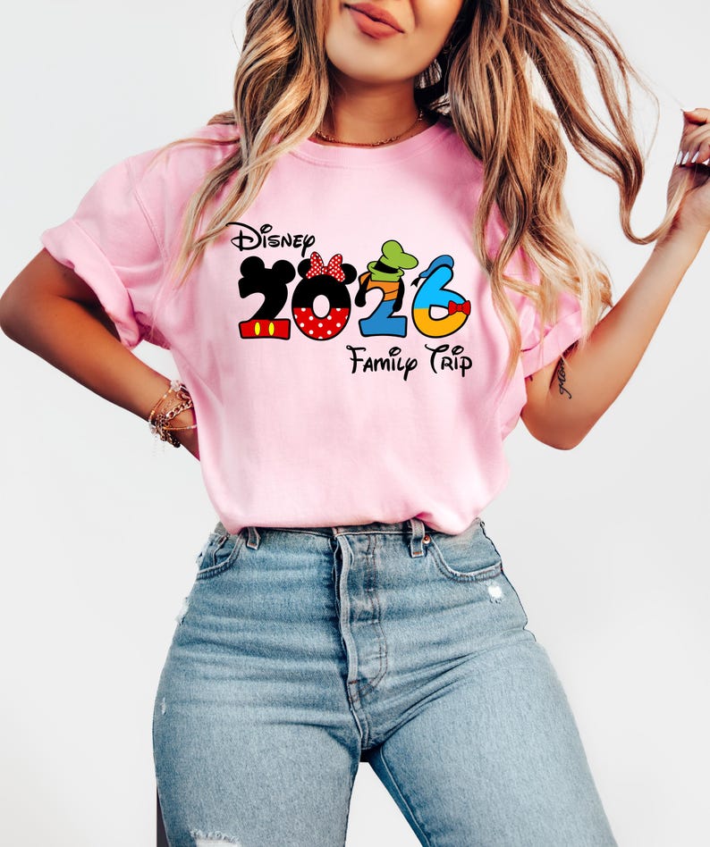2026 Disney Family Vacation Matching Trip Shirts, Epcot Girls ...