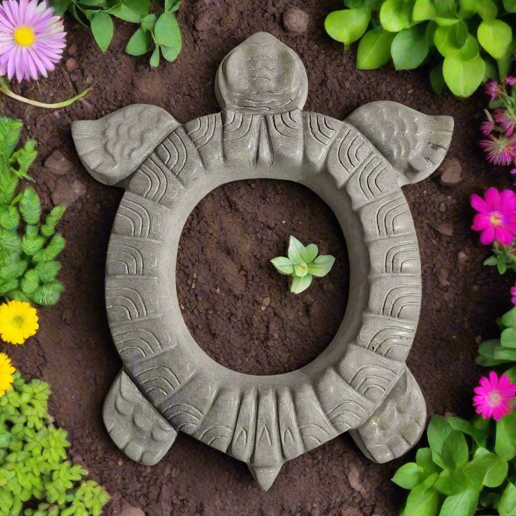 Whimsical Turtle Planter for Your Garden Handcrafted Concrete Outdoor ...