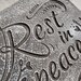Concrete Memorial Plaque, Outdoor Garden Marker, Sympathy Gift, Rest in ...