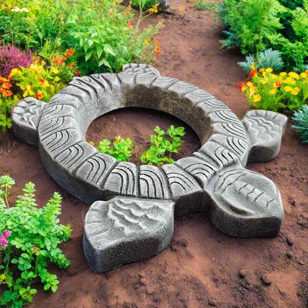 Whimsical Turtle Planter for Your Garden - Handcrafted Concrete Outdoor ...