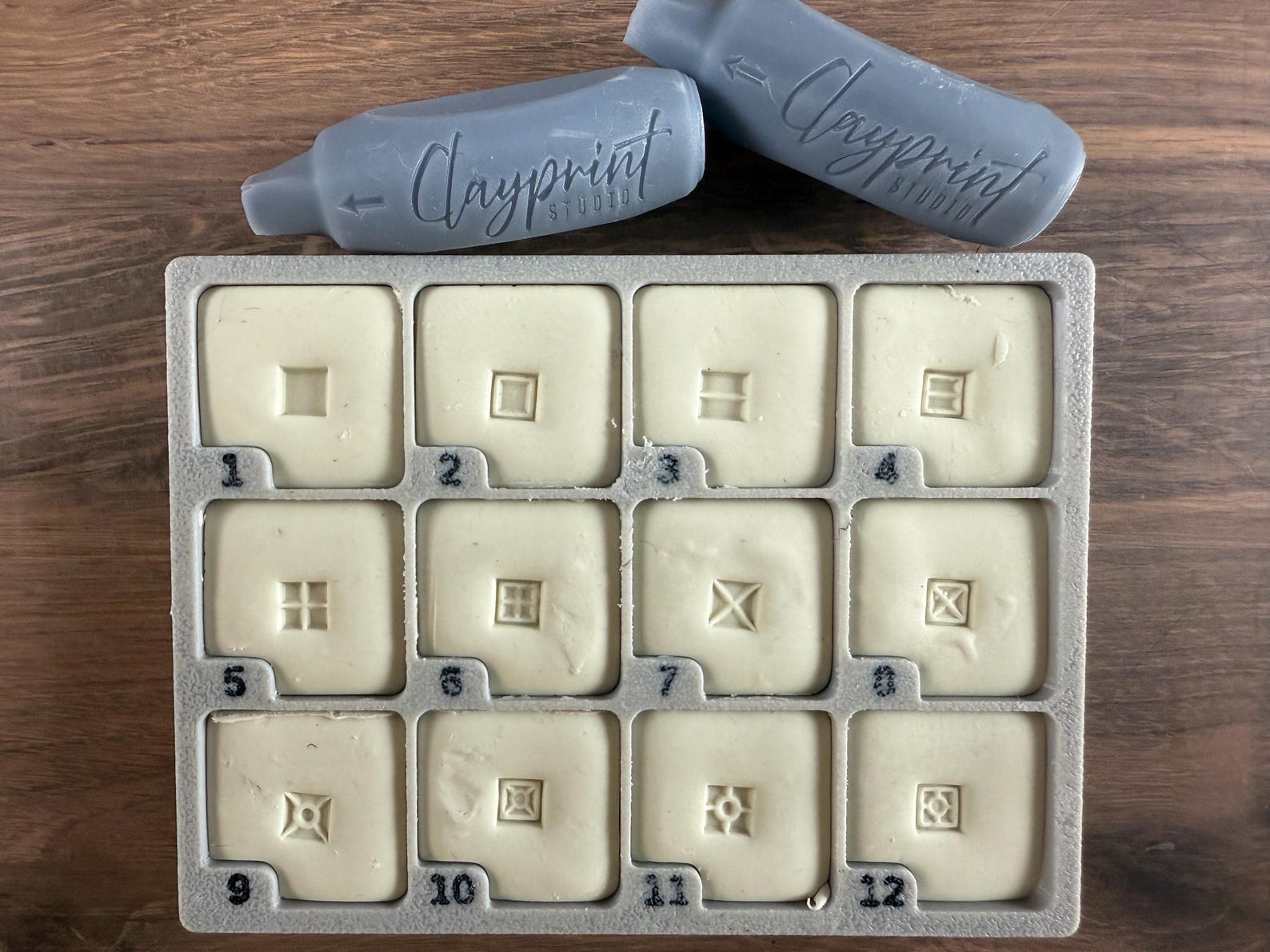 Square Window Clay Stamps (vol. 1) : Pottery Texture Tools for ...