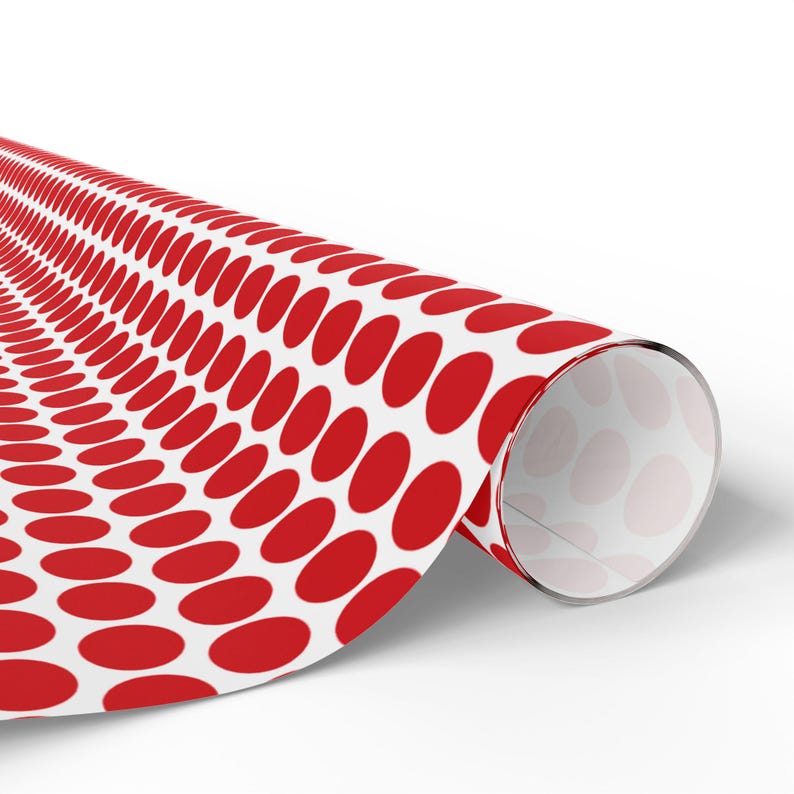 Red Polka Dot Wrapping Paper - Etsy