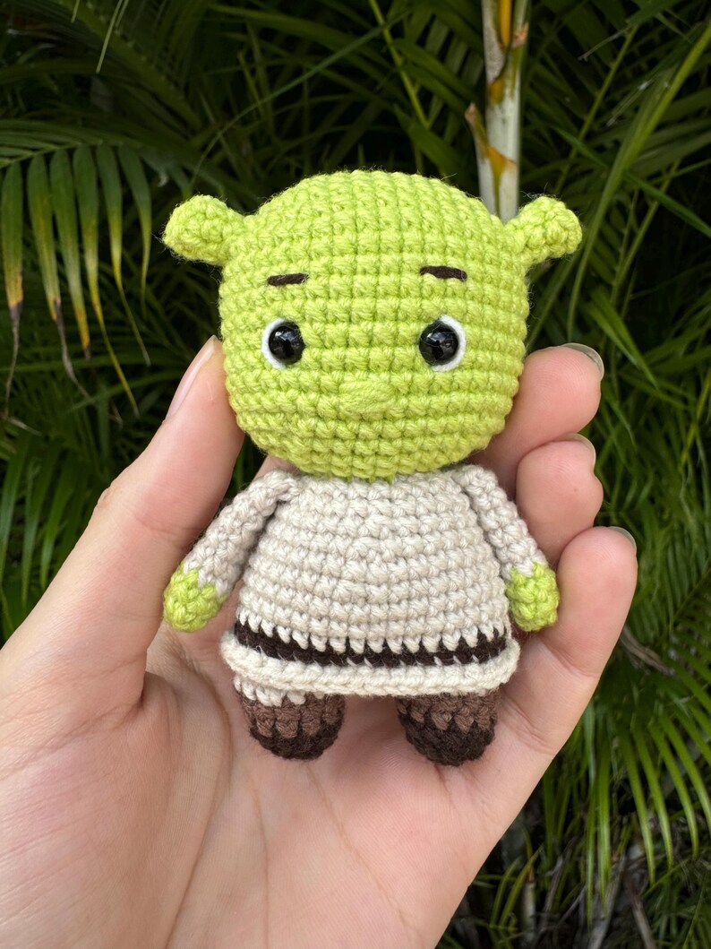 Baby Shrek Crochet Amigurumi Pattern - Digital PDF Instant Download ...