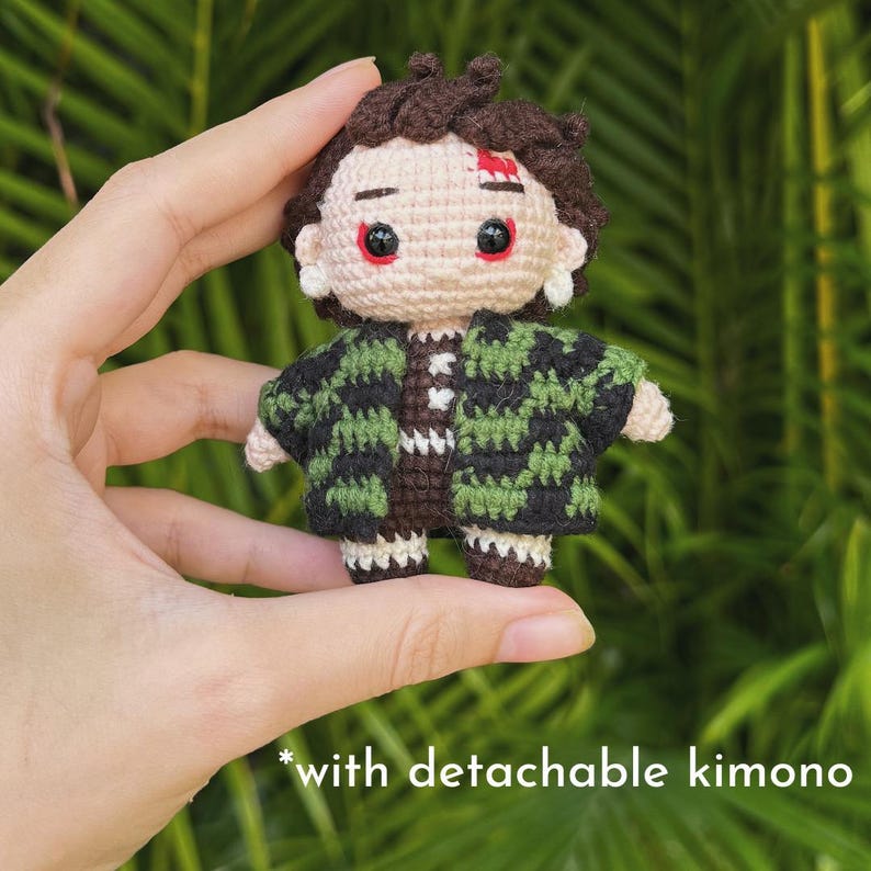 2 in 1 Bundle| Nezuko Kamado and Tanjiro Kamado | Amigurumi Crochet ...